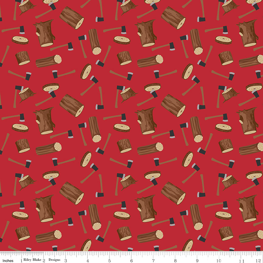 Woodsman - Wood Axe Red – Happy Wife Quilting