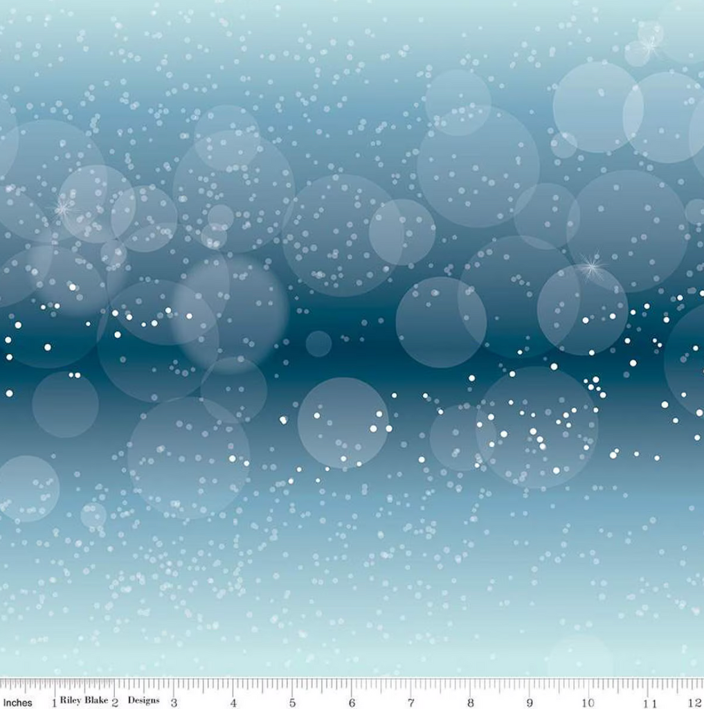 Winter Magic - Flurries Blue - 108" Wide Back – Happy Wife Quilting